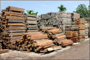 Lapok Belian Timber - commonly known as Hard wood, Red wood, Iron wood ...